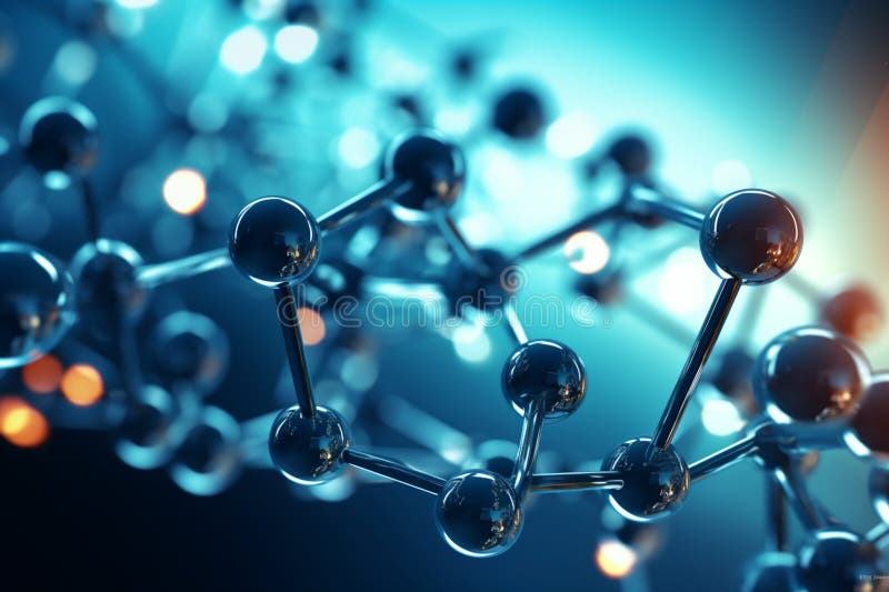 Science Molecular Structure Background with Atom Molecule Medical ...