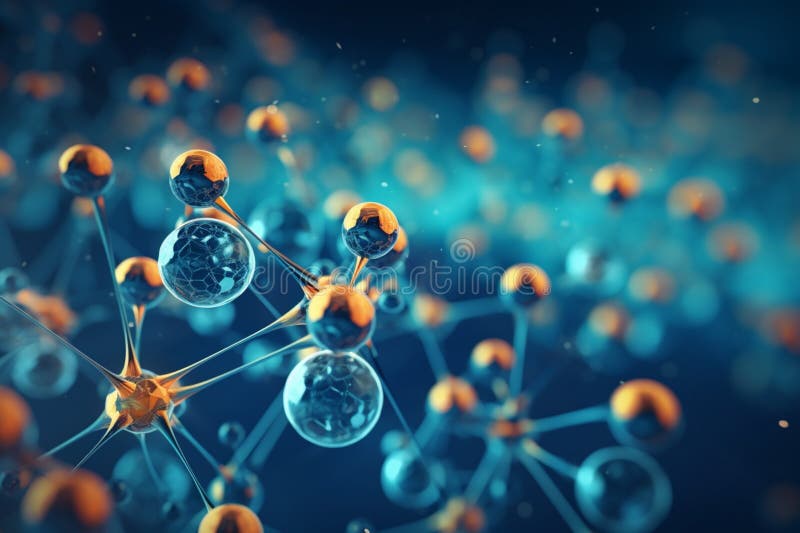 Science Molecular Structure Background with Atom Molecule Medical ...