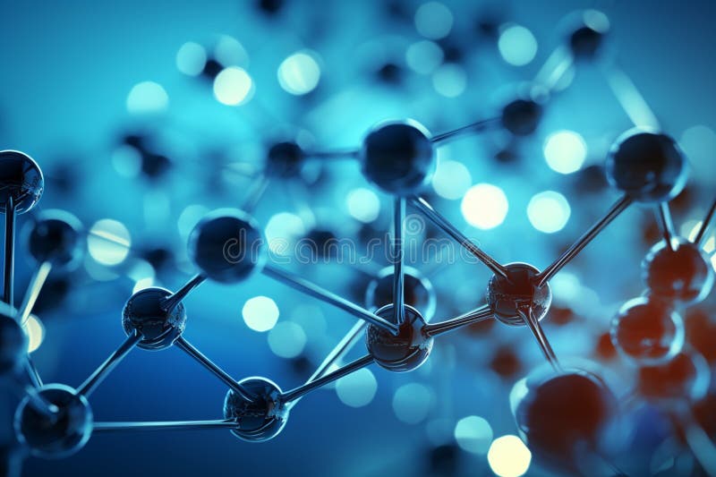 Science Molecular Structure Background with Atom Molecule Medical ...