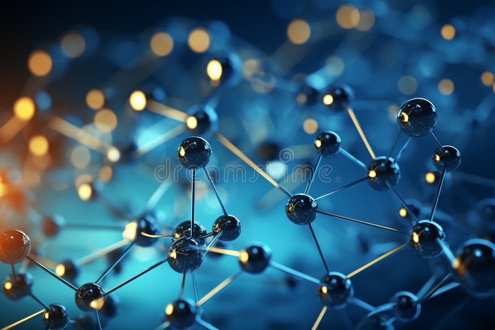 Science Molecular Structure Background with Atom Molecule Medical ...