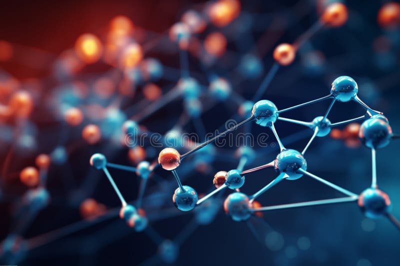 Science Molecular Structure Background with Atom Molecule Medical ...