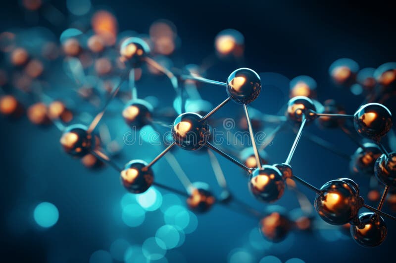 Science Molecular Structure Background with Atom Molecule Medical ...