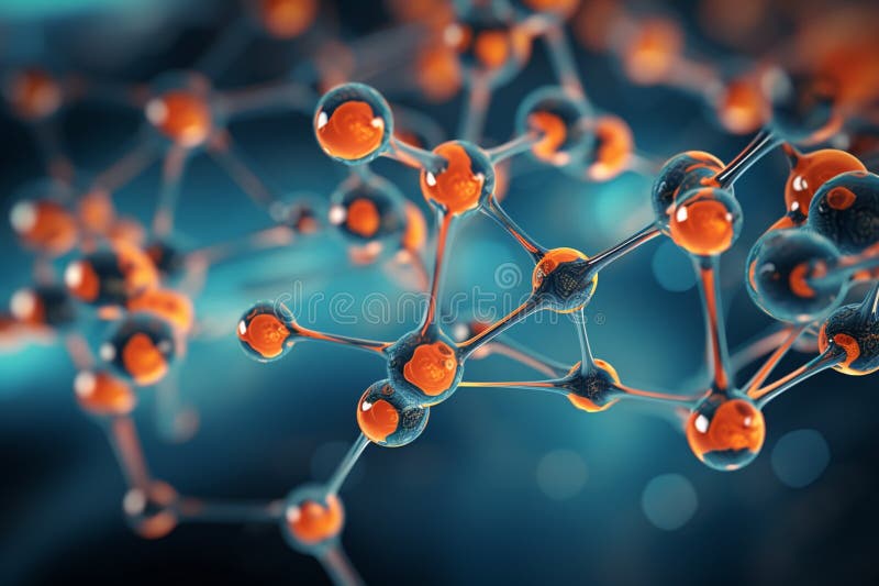Science Molecular Structure Background with Atom Molecule Medical ...