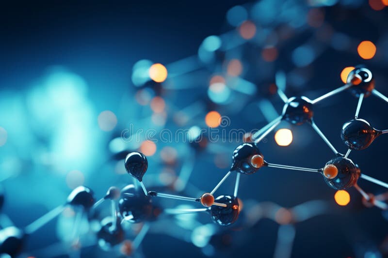 Science Molecular Structure Background with Atom Molecule Medical ...