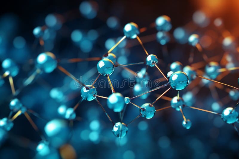 Science Molecular Structure Background with Atom Molecule Medical ...
