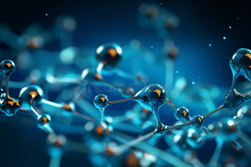 Science Molecular Structure Background with Atom Molecule Medical ...