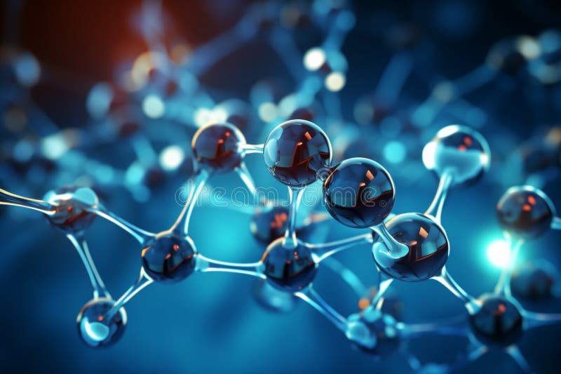 Science Molecular Structure Background with Atom Molecule Medical ...