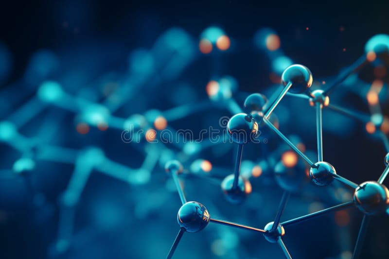 Science Molecular Structure Background with Atom Molecule Medical ...