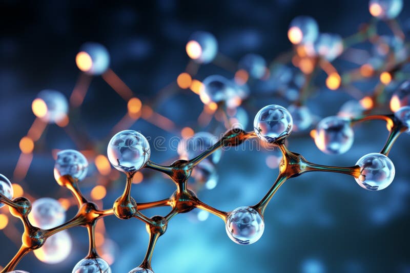 Science Molecular Structure Background with Atom Molecule Medical ...