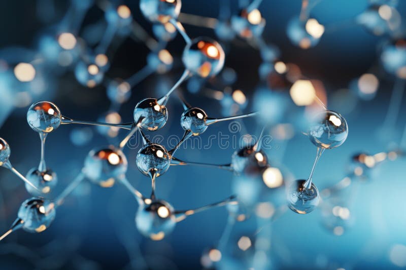 Science Molecular Structure Background with Atom Molecule Medical ...
