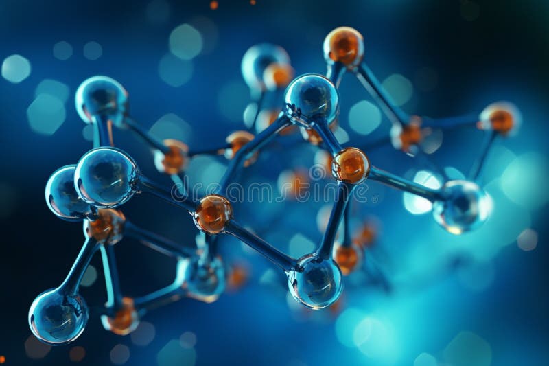 Science Molecular Structure Background with Atom Molecule Medical ...