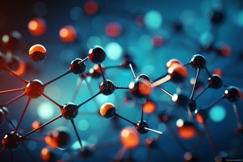 Science Molecular Structure Background with Atom Molecule Medical ...