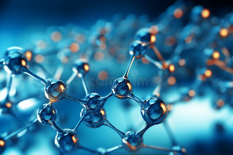 Science Molecular Structure Background with Atom Molecule Medical ...