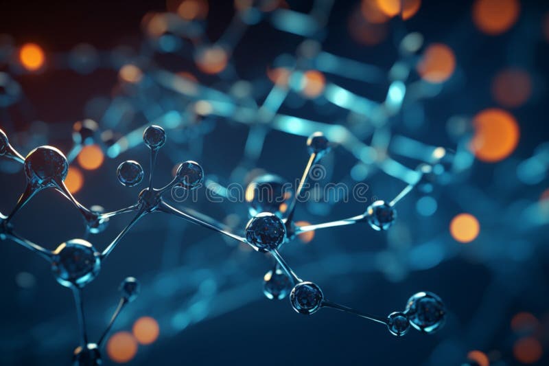 Science Molecular Structure Background with Atom Molecule Medical ...