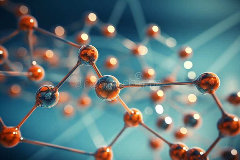 Science Molecular Structure Background with Atom Molecule Medical ...