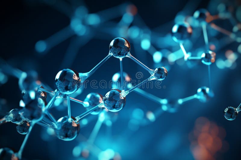 Science Molecular Structure Background with Atom Molecule Medical ...