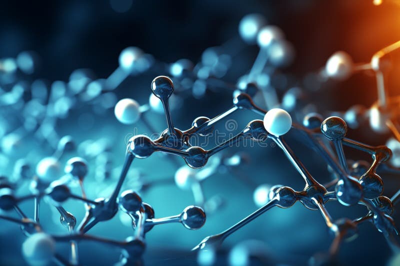 Science Molecular Structure Background with Atom Molecule Medical ...