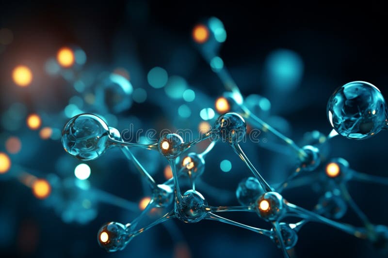 Science Molecular Structure Background with Atom Molecule Medical ...