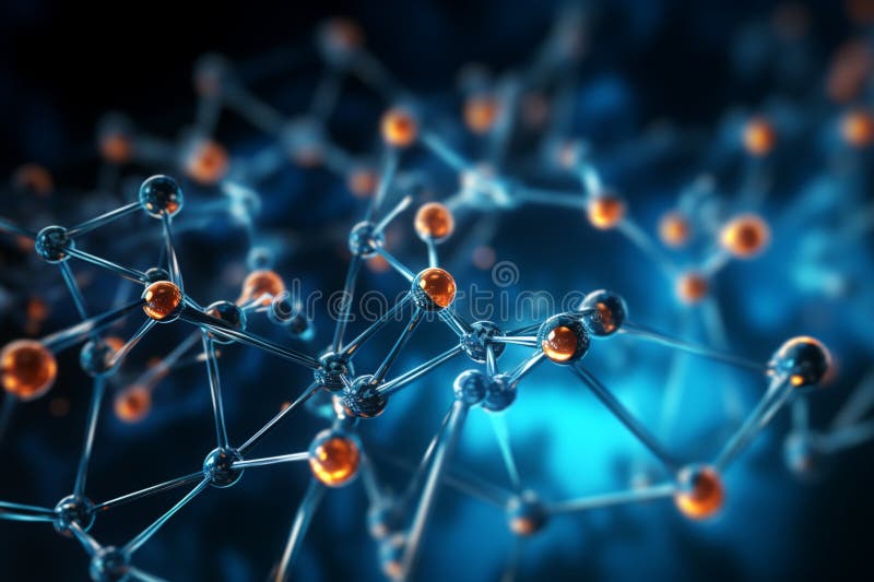 Science Molecular Structure Background with Atom Molecule Medical ...