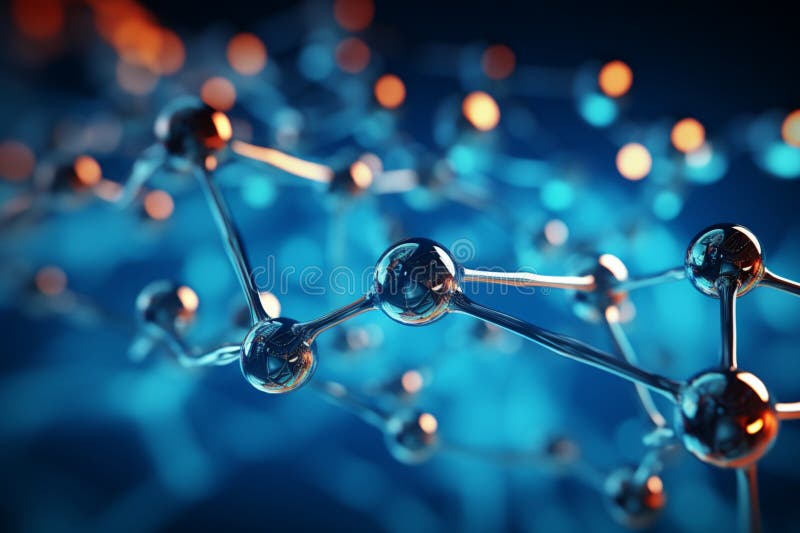 Science Molecular Structure Background with Atom Molecule Medical ...