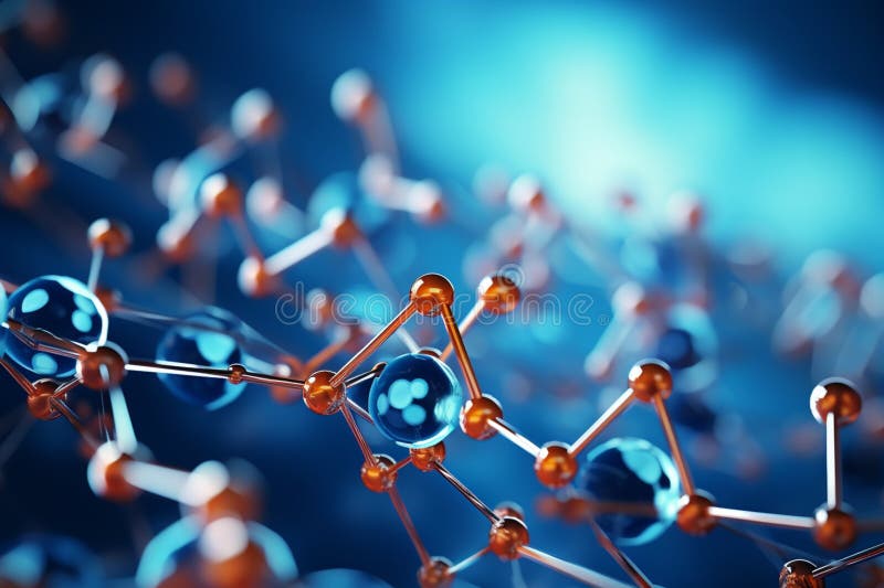 Science Molecular Structure Background with Atom Molecule Medical ...