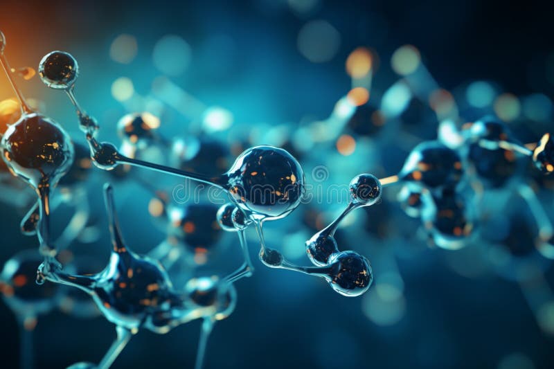 Science Molecular Structure Background with Atom Molecule Medical ...