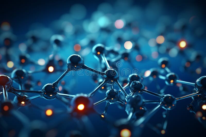 Science Molecular Structure Background with Atom Molecule Medical ...