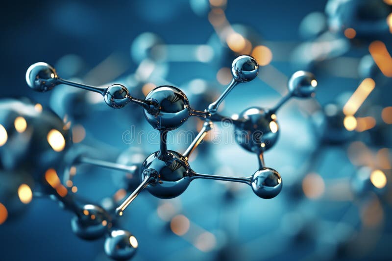 Science Molecular Structure Background with Atom Molecule Medical ...