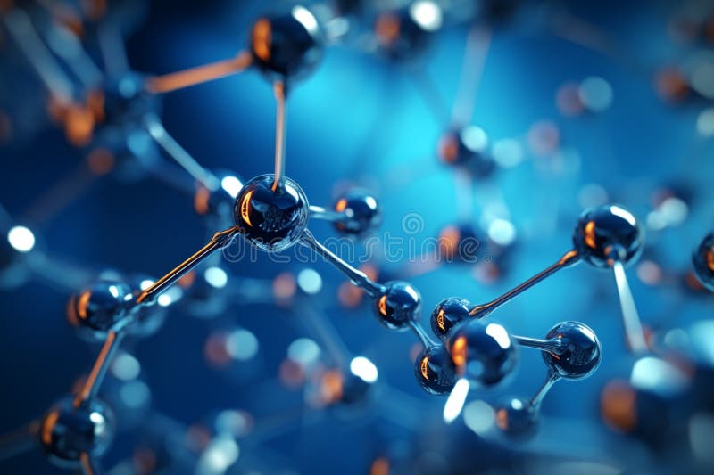 Science Molecular Structure Background with Atom Molecule Medical ...