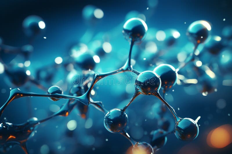 Science Molecular Structure Background with Atom Molecule Medical ...