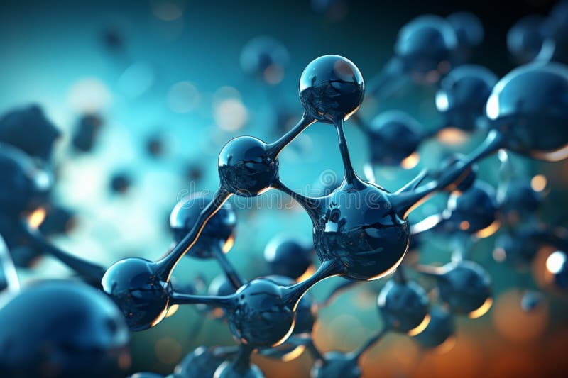 Science Molecular Structure Background with Atom Molecule Medical ...