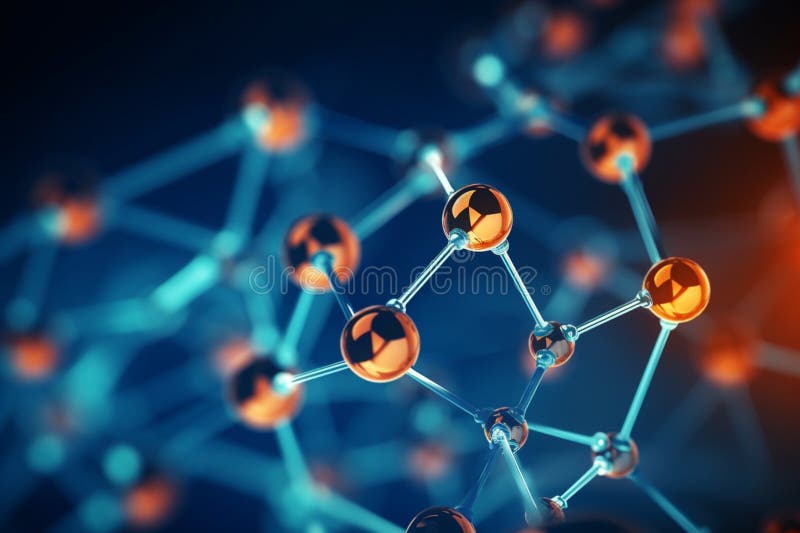 Science Molecular Structure Background with Atom Molecule Medical ...