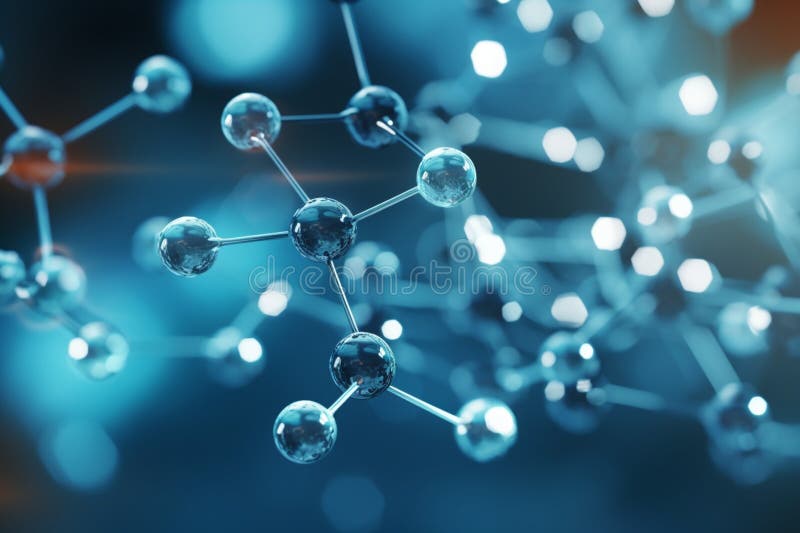 Science Molecular Structure Background with Atom Molecule Medical ...