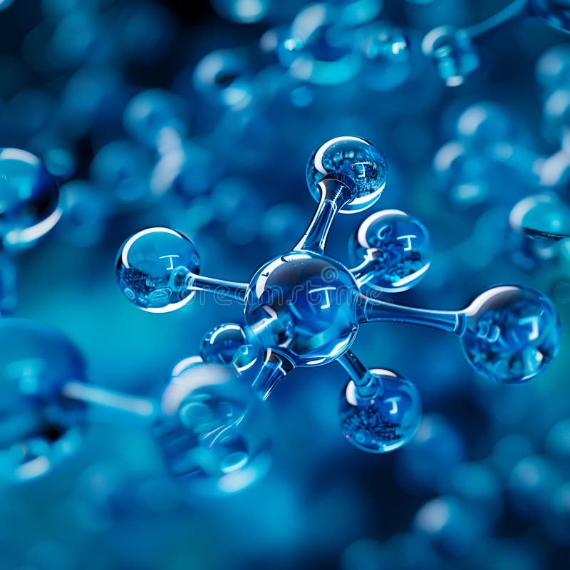 Science Molecular Water Drop DNA Model Structure Atoms Background ...