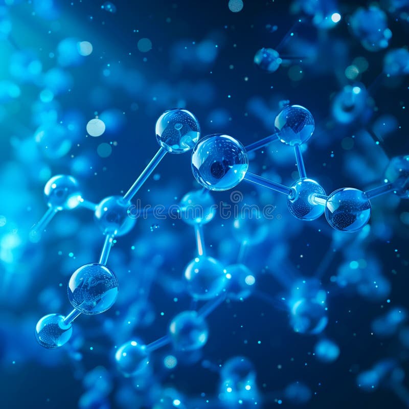 Science Molecular Water Drop DNA Model Structure Atoms Background ...