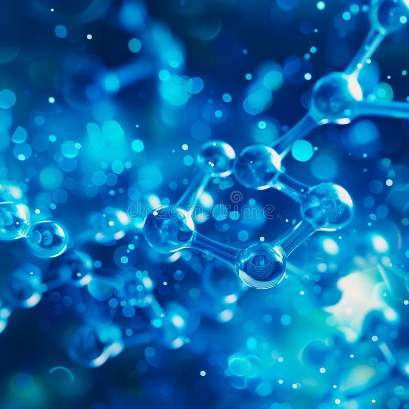 Science Molecular Water Drop DNA Model Structure Atoms Background ...