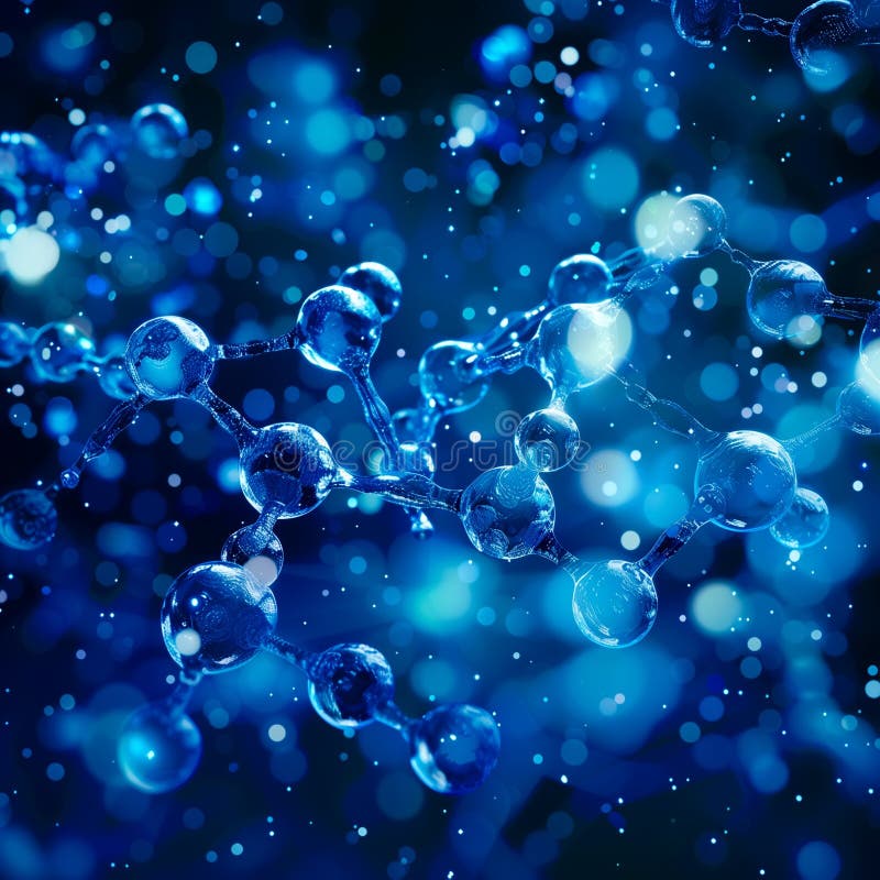 Science Molecular Water Drop DNA Model Structure Atoms Background ...