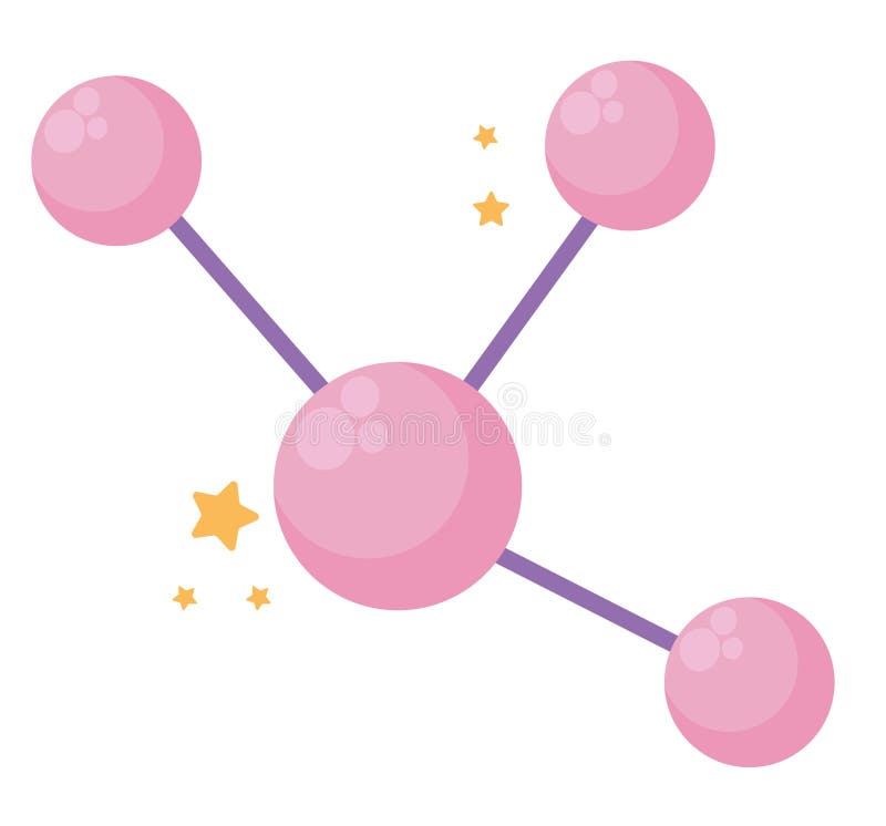 Science molecule design stock vector. Illustration of pink - 272025866