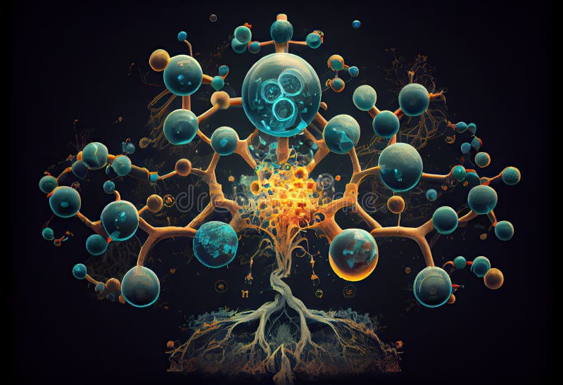 Science Molecule, Model Structure Stock Image - Image of technology ...