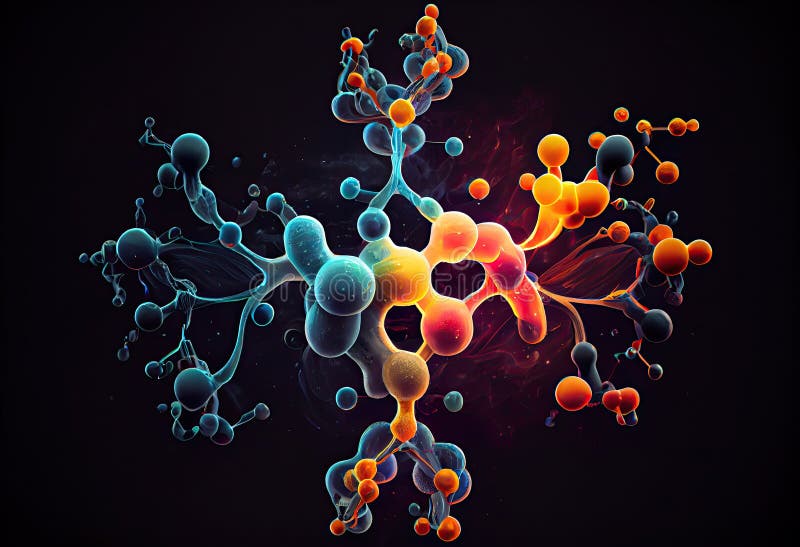 Science Molecule, Model Structure Stock Image - Image of technology ...