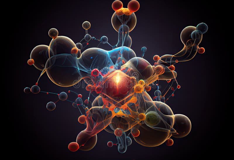 Science Molecule, Model Structure Stock Image - Image of technology ...