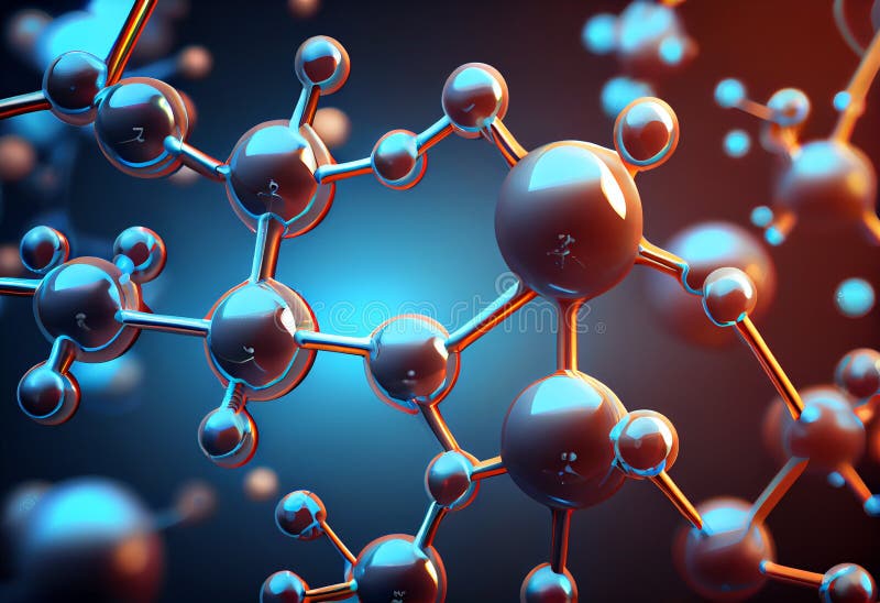 Science Molecule, Model Structure Stock Image - Image of technology ...