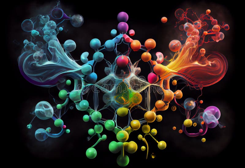 Science Molecule, Model Structure Stock Photo - Image of formula ...