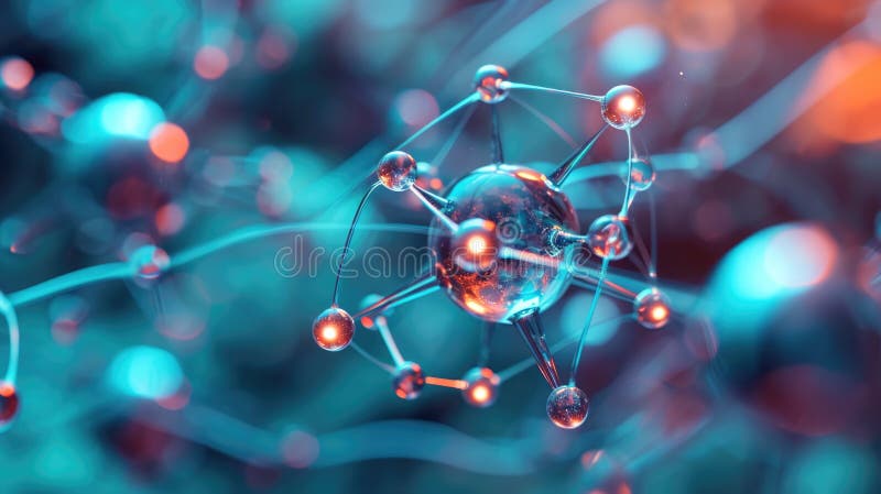 Science Molecule, Molecular DNA Model Structure Stock Illustration ...