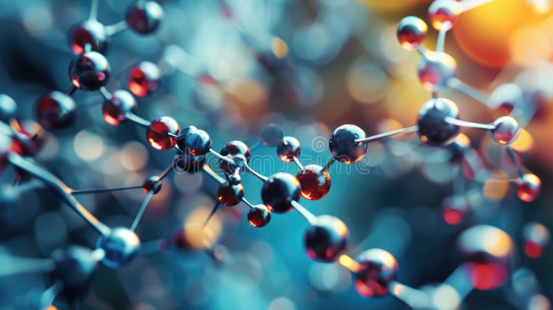 Science Molecule, Molecular DNA Model Structure Stock Illustration ...