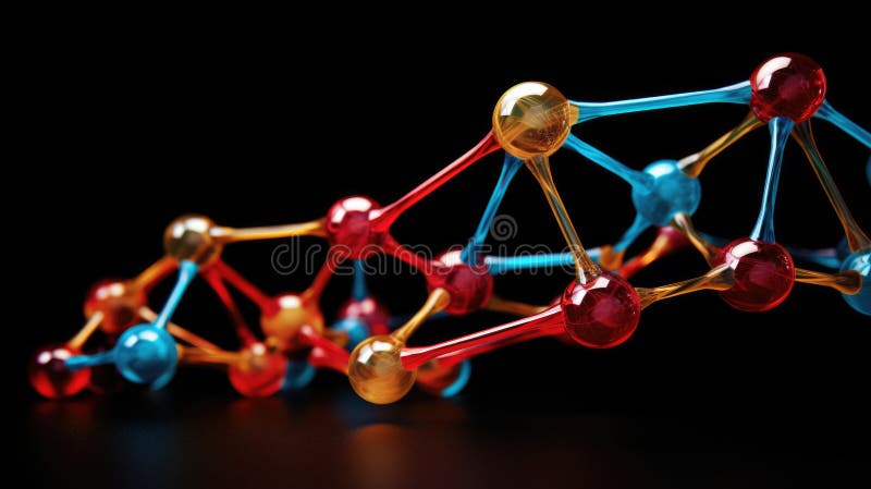 Science Molecule, Molecular DNA Model Structure Stock Illustration ...