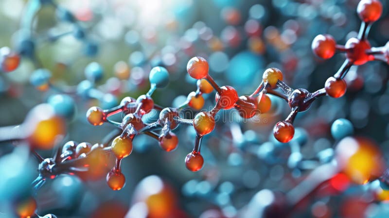 Science Molecule, Molecular DNA Model Structure Stock Illustration ...