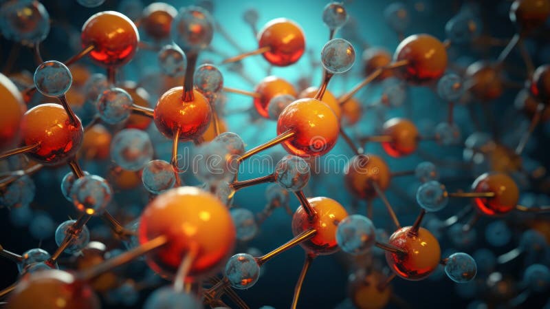 Science Molecule, Molecular DNA Model Structure Stock Illustration ...