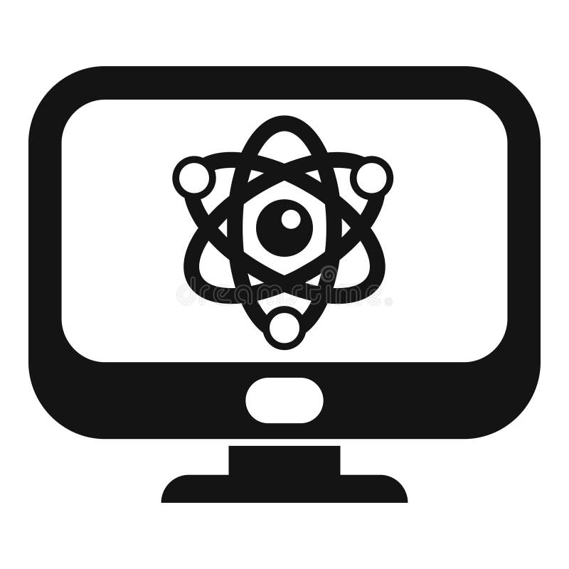 Science Monitor Icon Simple Vector. Genetic Study Stock Vector ...