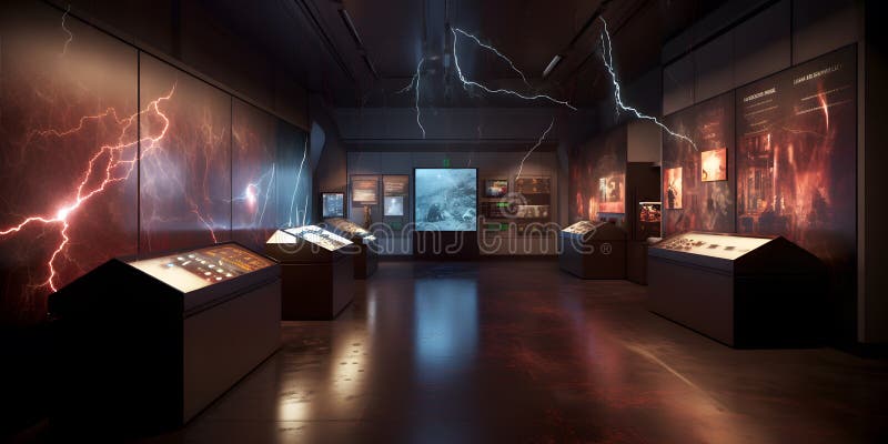 A Science Museum or Exhibit with Displays and Models but Two Created ...